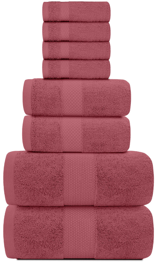 Hotel Collection Luxury 8-Piece Towel Set – WHITE CLASSIC